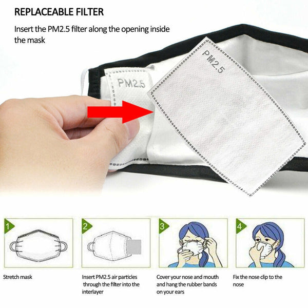 Replacement Pm2.5 Filters Face Masks – Strapit Surgical Mask Australia ...